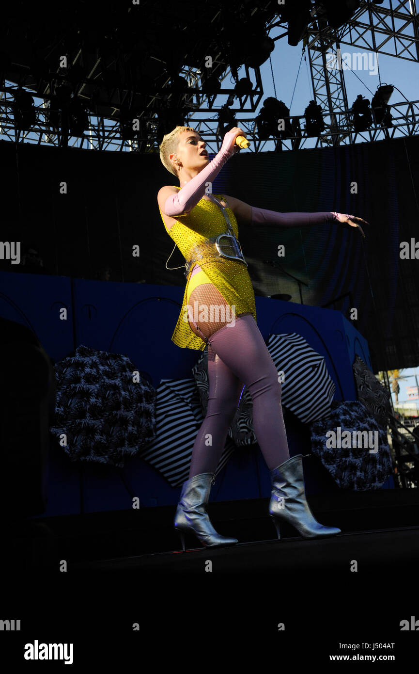 Singer Katy Perry performing at the 2017 KIIS FM Wango Tango at the ...