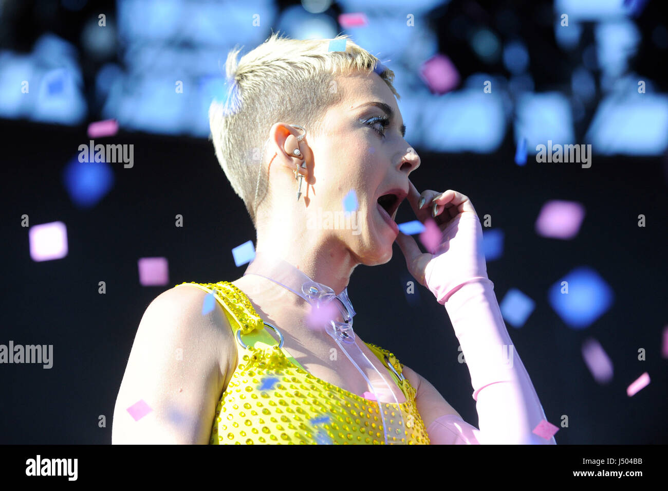 Singer Katy Perry performing at the 2017 KIIS FM Wango Tango at the ...