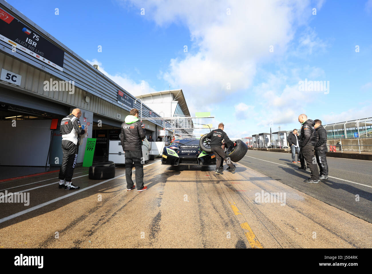 Silverstone, United Kingdom. 14th May, 2017. Team HB Racing performing ...