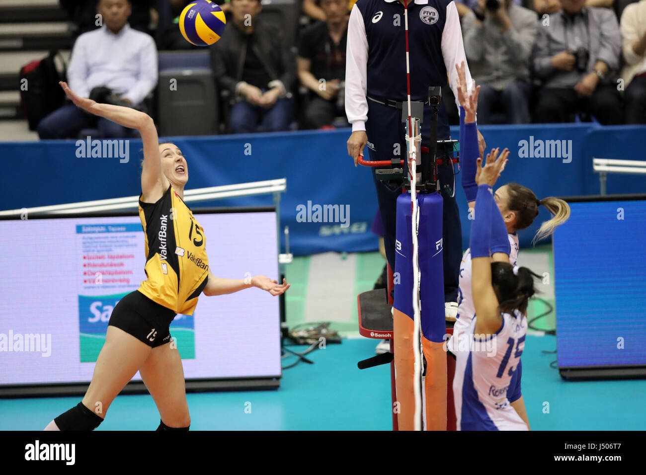 Kobe, Japan. 14th May, 2017. Kimberly Hill (VFK) Volleyball : 2017 FIVB ...