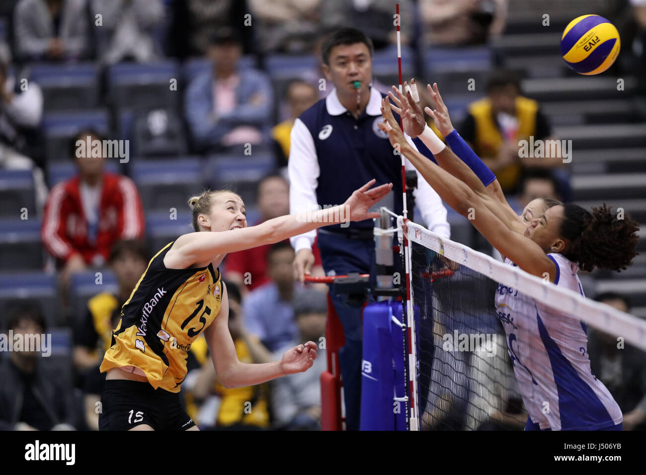 Kobe, Japan. 14th May, 2017. Kimberly Hill (VFK) Volleyball : 2017 FIVB ...