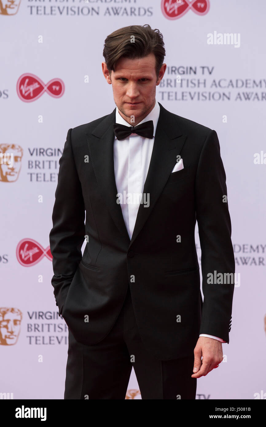 Lonodn, UK. 14 May 2017. Actor Matt Smith arrives for the Virgin TV ...