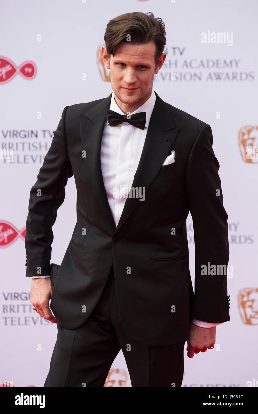 Lonodn, UK. 14 May 2017. Actor Matt Smith arrives for the Virgin TV ...