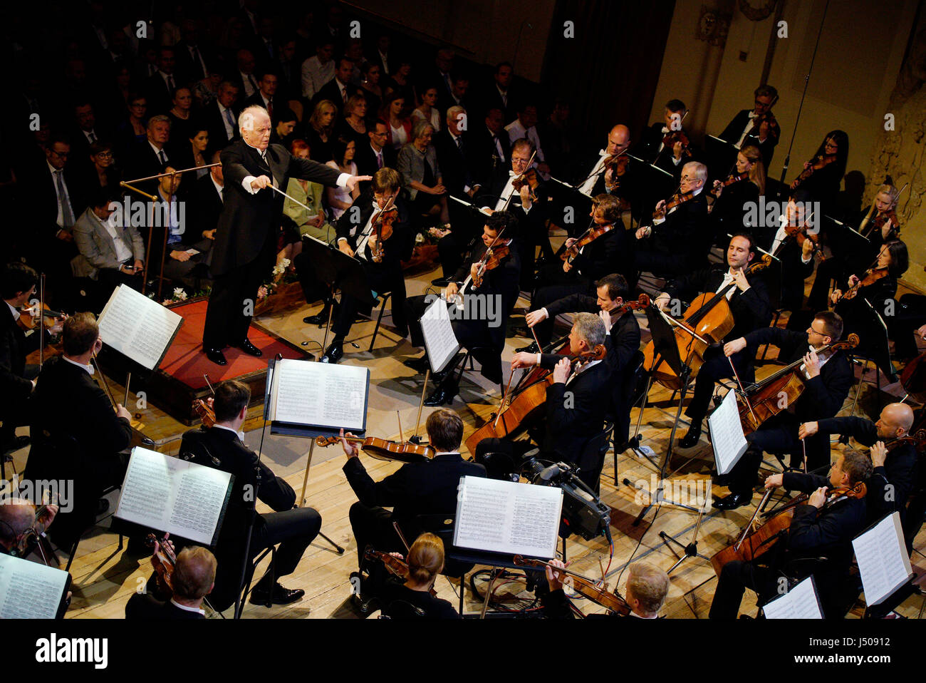 The Vienna Philharmonic Orchestra led by Daniel Barenboim opened the ...