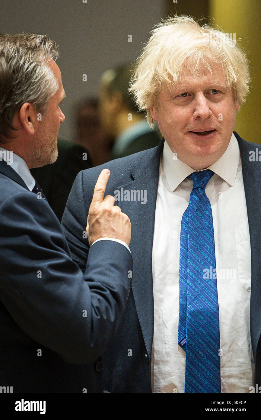Brussels, Belgium. 15th May, 2017. Danish Foreign Minister Anders ...