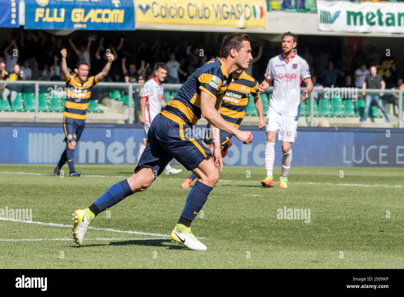 Verona, Italy. 13th May, 2017. Simone Andrea Ganz (Hellas) Football ...