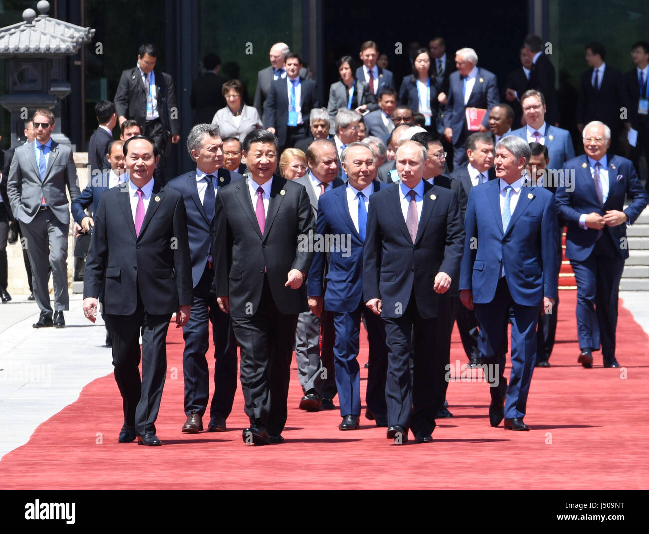 Beijing, China. 15th May, 2017. Chinese President Xi Jinping, foreign ...