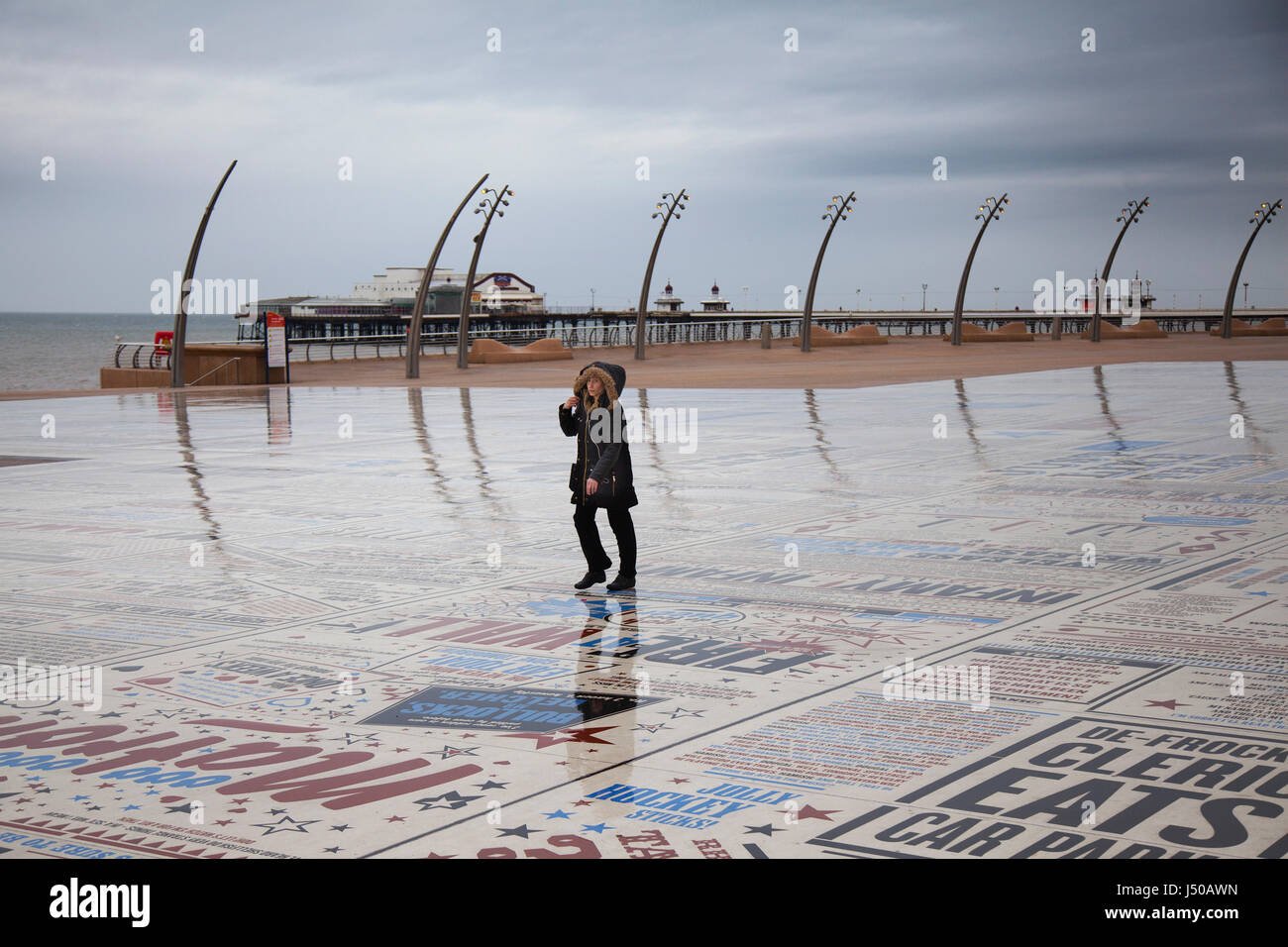 Blackpool town centre empty hi-res stock photography and images - Alamy