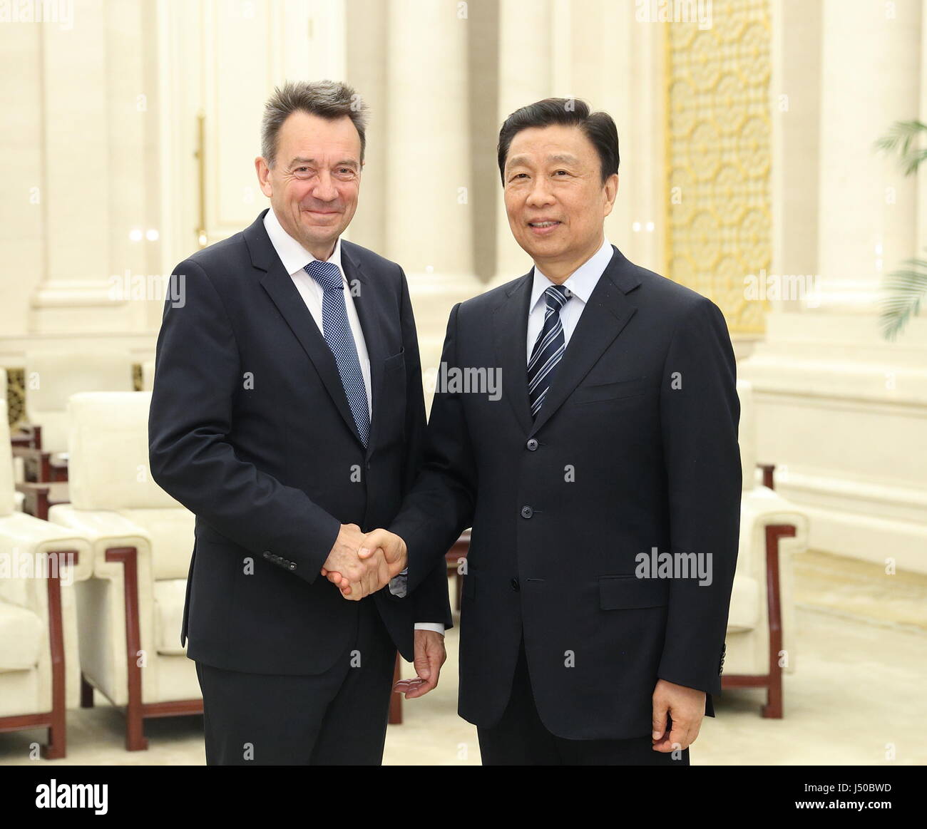 Beijing, China. 15th May, 2017. Chinese Vice President Li Yuanchao ...