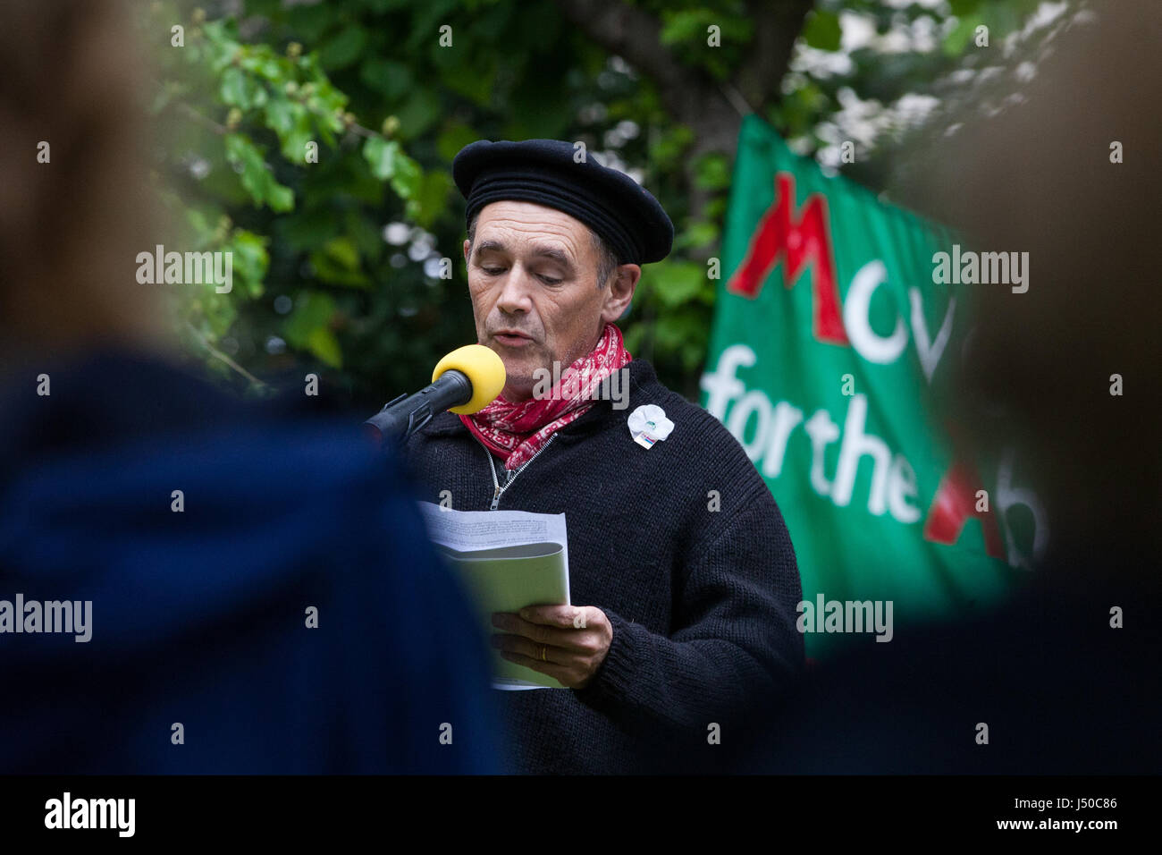 London, UK. 15th May, 2017. Actor Sir Mark Rylance addresses peace ...