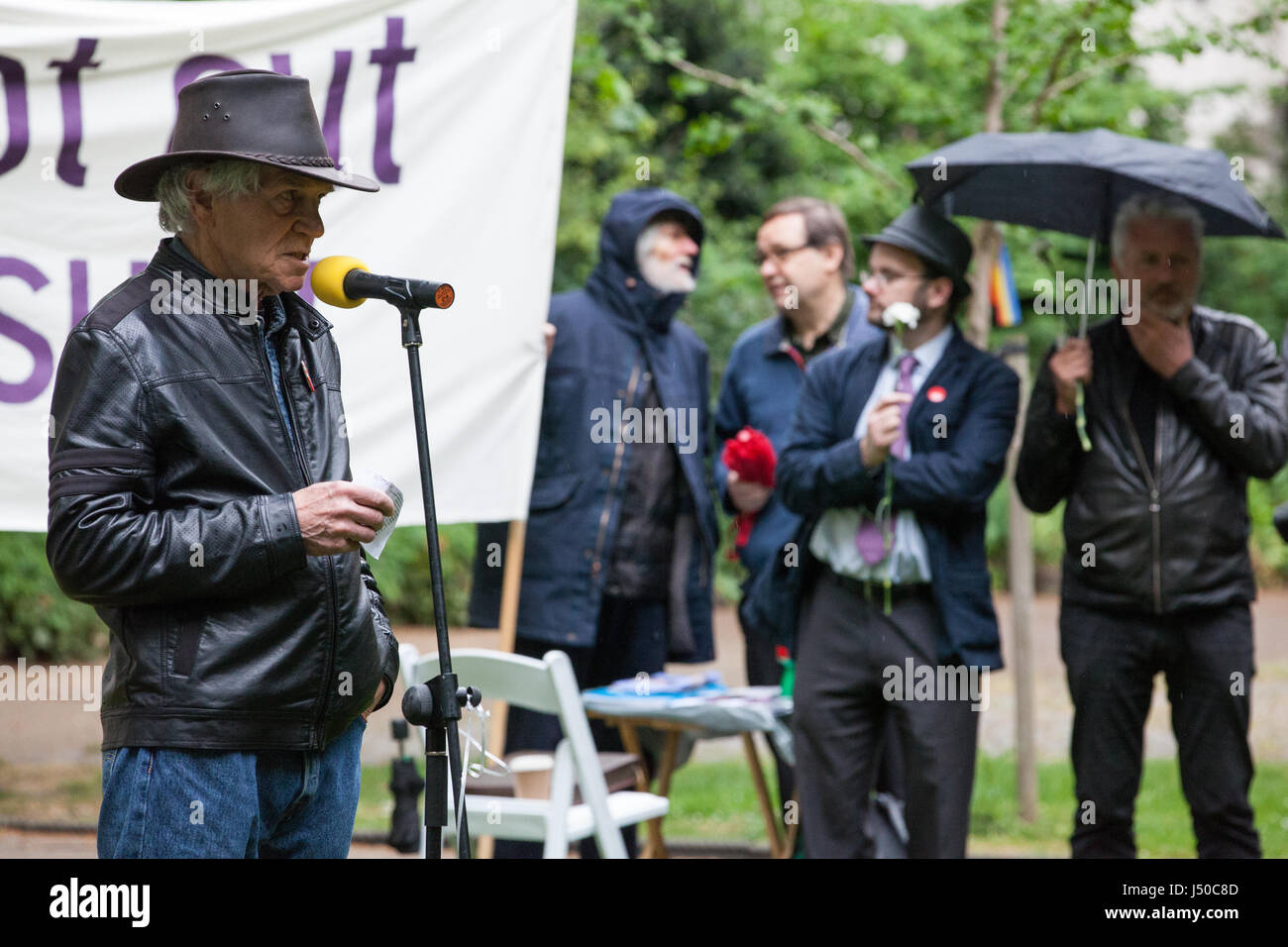 London, UK. 15th May, 2017. Nick Jeffrey, Vietnam War draft resister ...