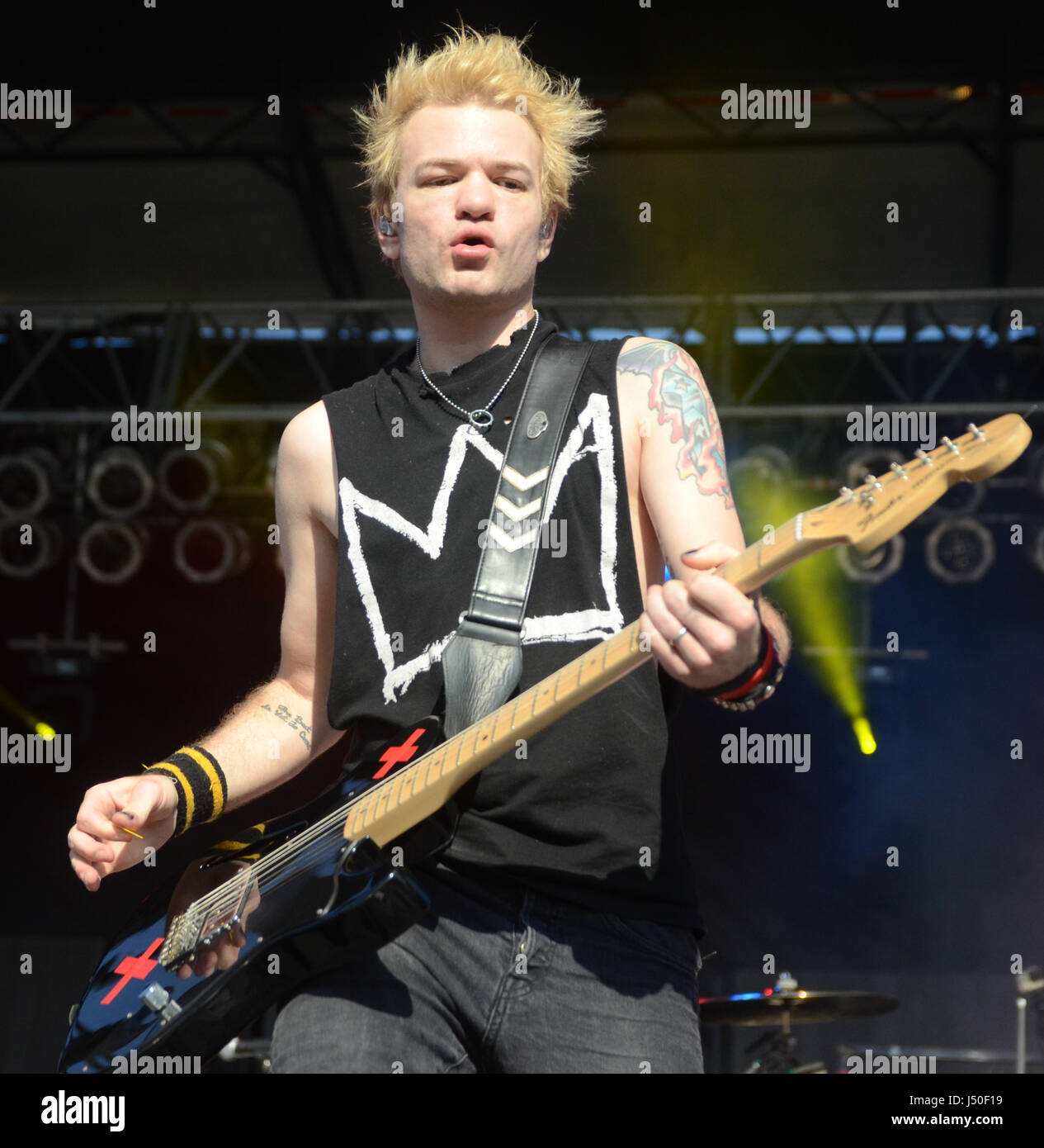 May 13, 2017: Lead singer Deryck Whibley of the band Sum 41 performs ...