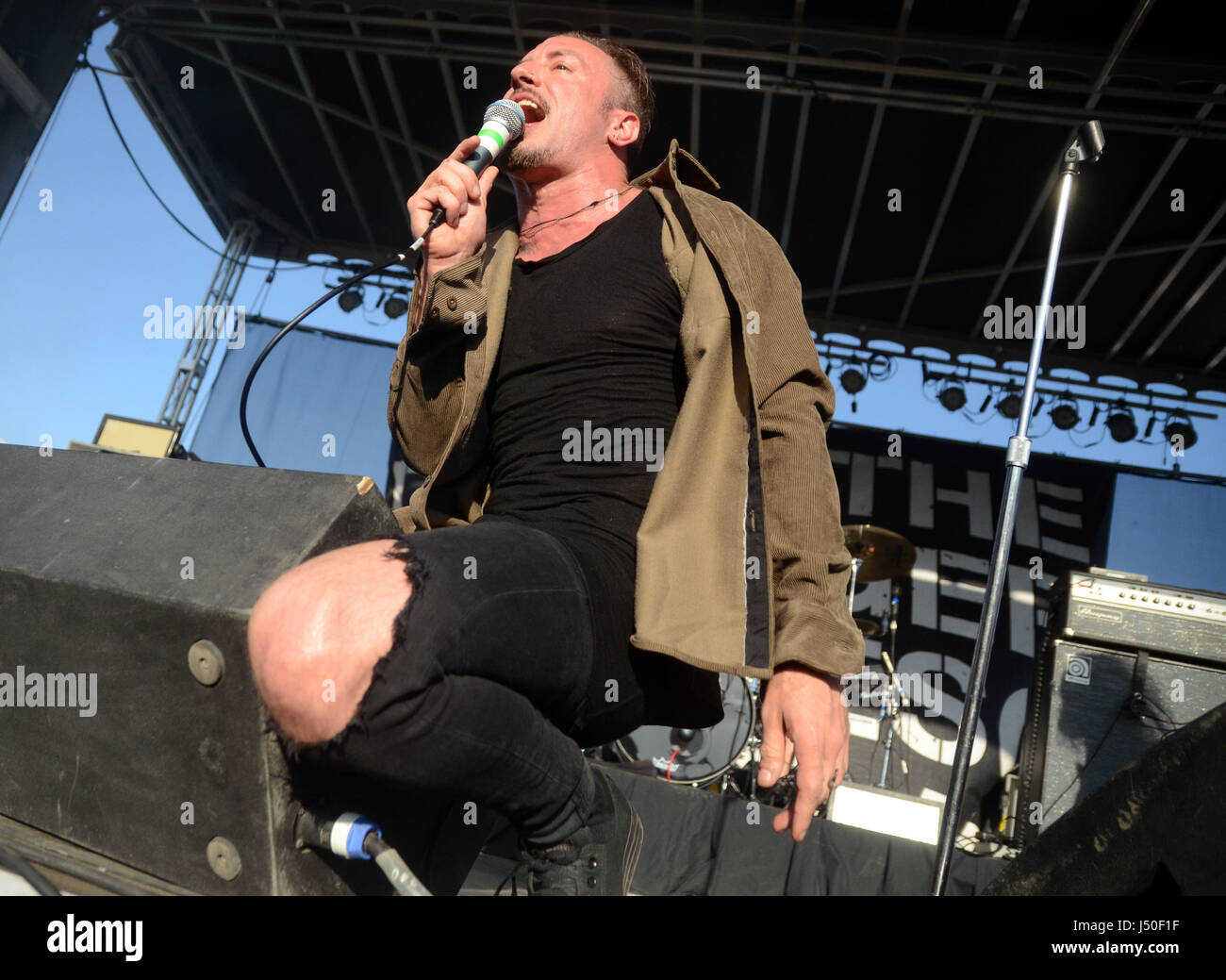 May 13, 2017: Lead singer Greg Puciato of The Dillinger Escape Plan ...