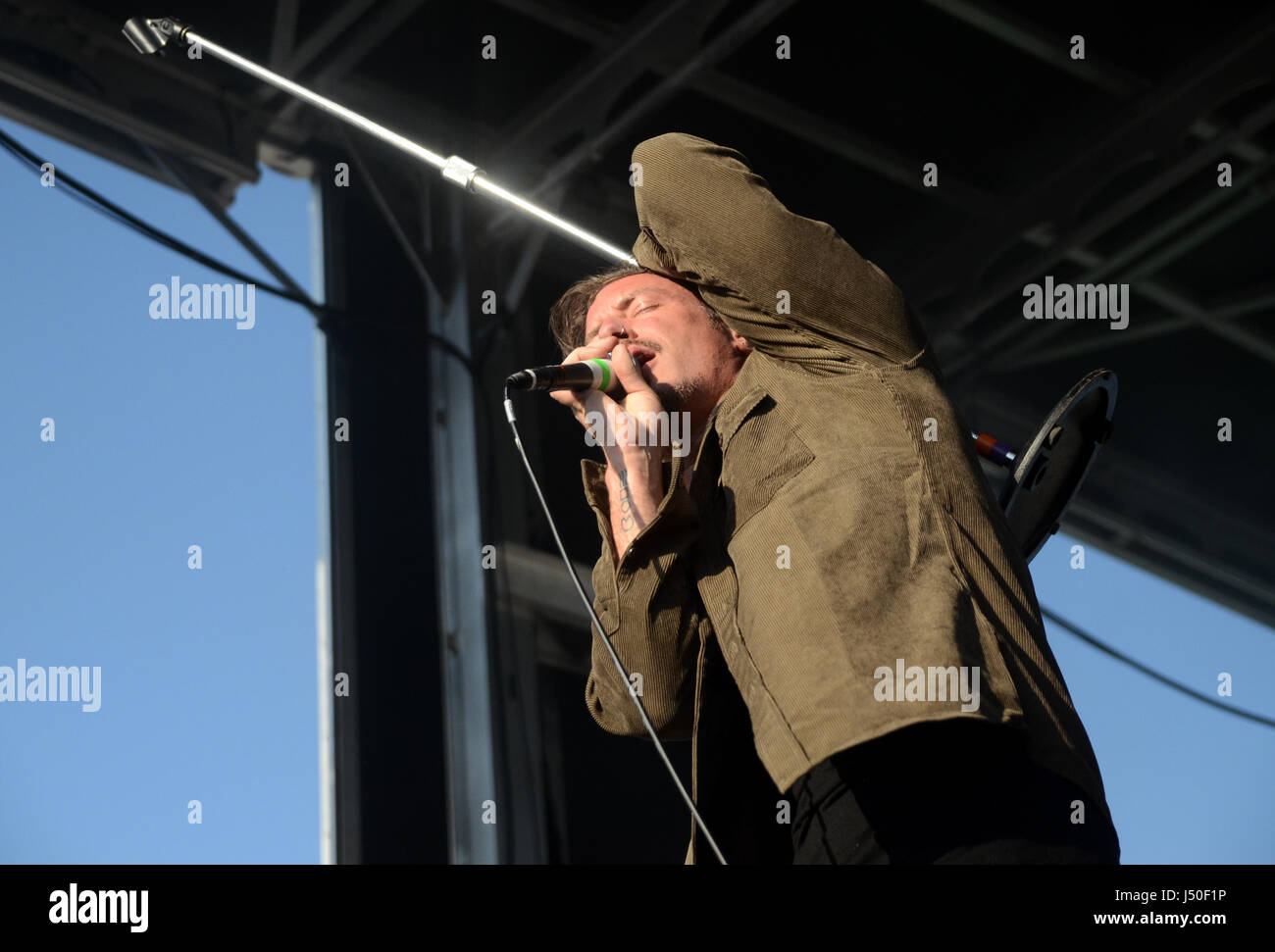May 13, 2017: Lead singer Greg Puciato of The Dillinger Escape Plan ...