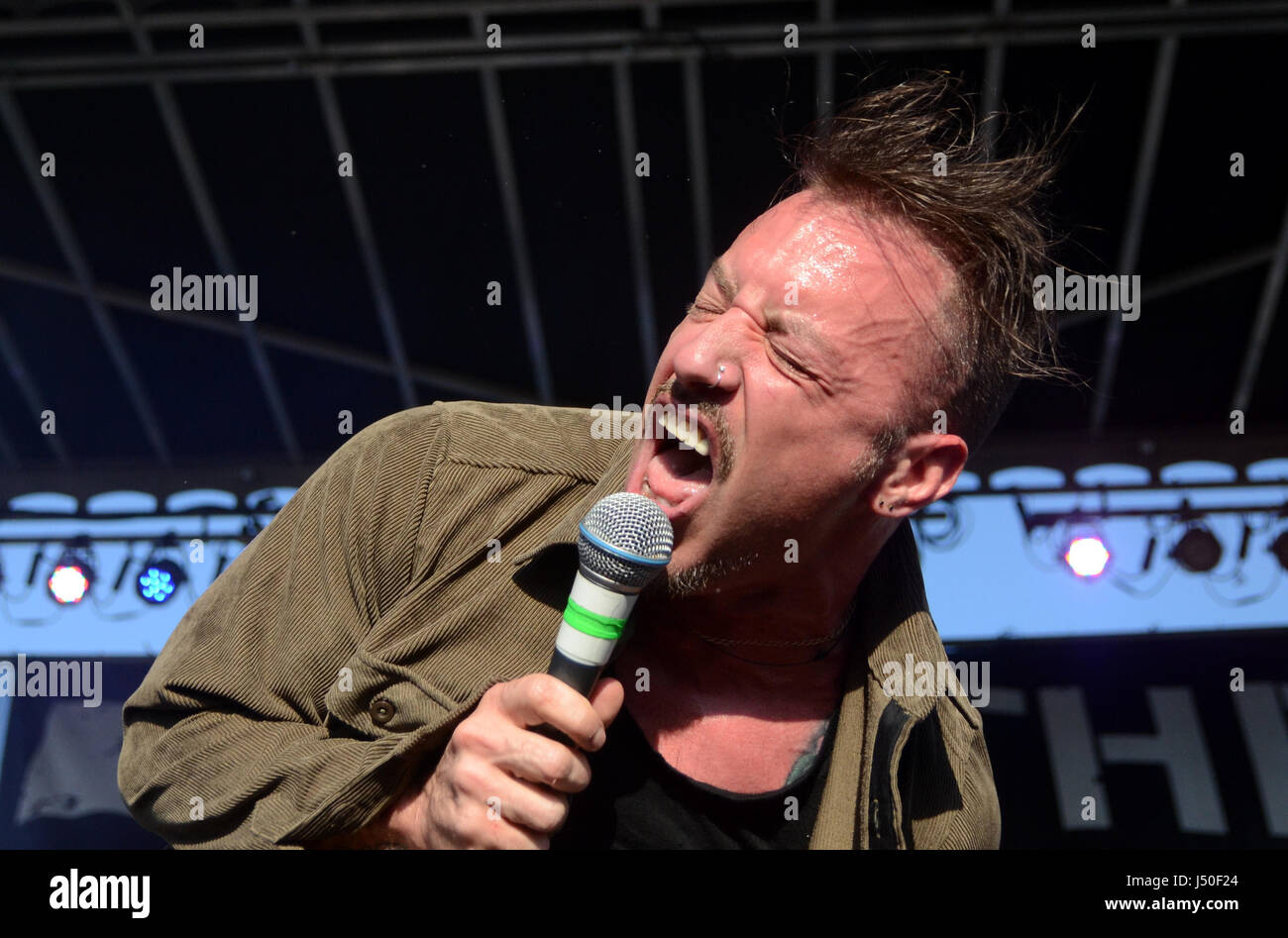 May 13, 2017: Lead singer Greg Puciato of The Dillinger Escape Plan ...