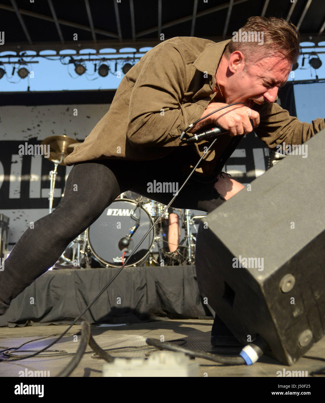 May 13, 2017: Lead singer Greg Puciato of The Dillinger Escape Plan ...