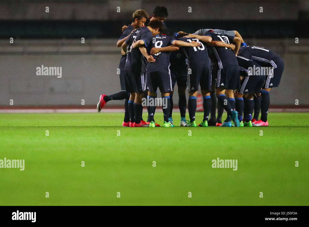 Shizuoka, Japan. 15th May, 2017. U-20 Japan team group (JPN) Football/Soccer : International ...
