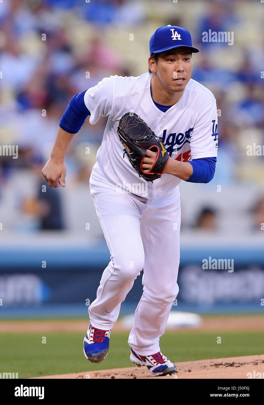 Los Angeles, California, USA. 28th Apr, 2017. Kenta Maeda (Dodgers) MLB ...