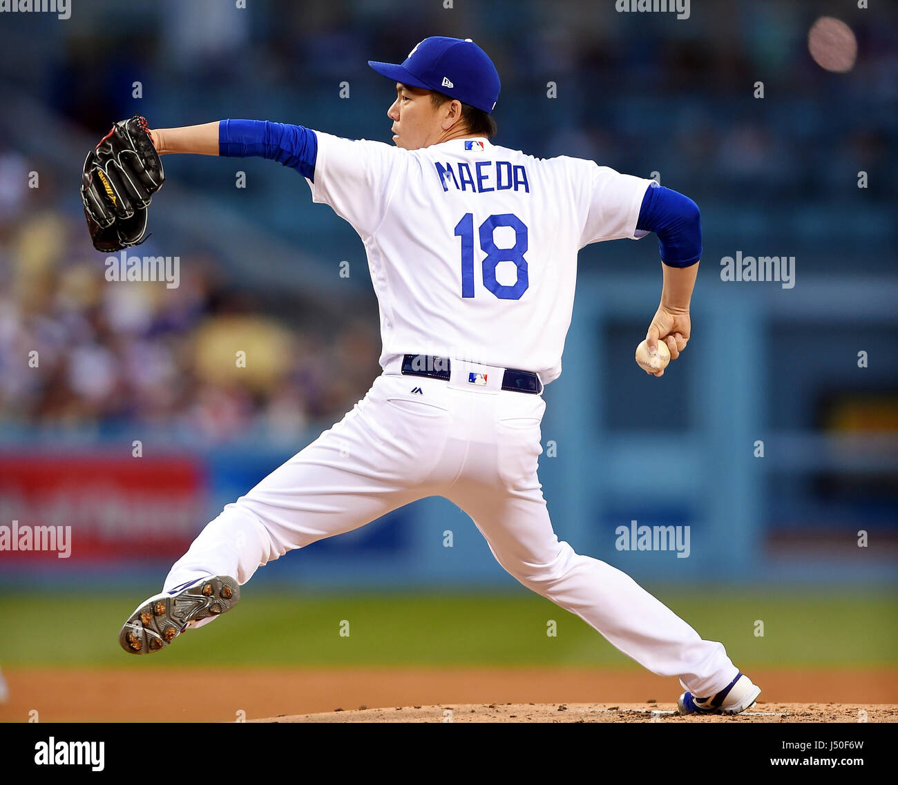 Los Angeles, California, USA. 28th Apr, 2017. Kenta Maeda (Dodgers) MLB ...