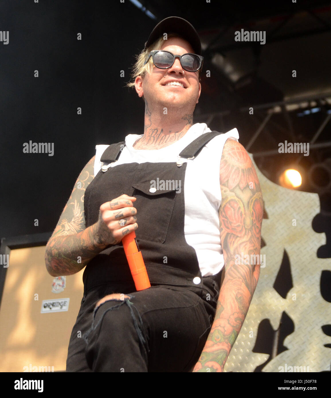 Somerset, Wisconsin, USA. 14th May, 2017. Lead singer Chris Fronzak of ...