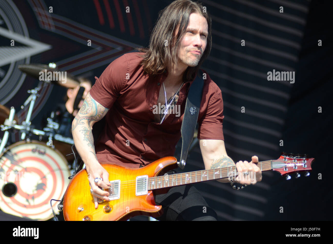 Somerset, Wisconsin, USA. 14th May, 2017. Lead singer Myles Kennedy of ...