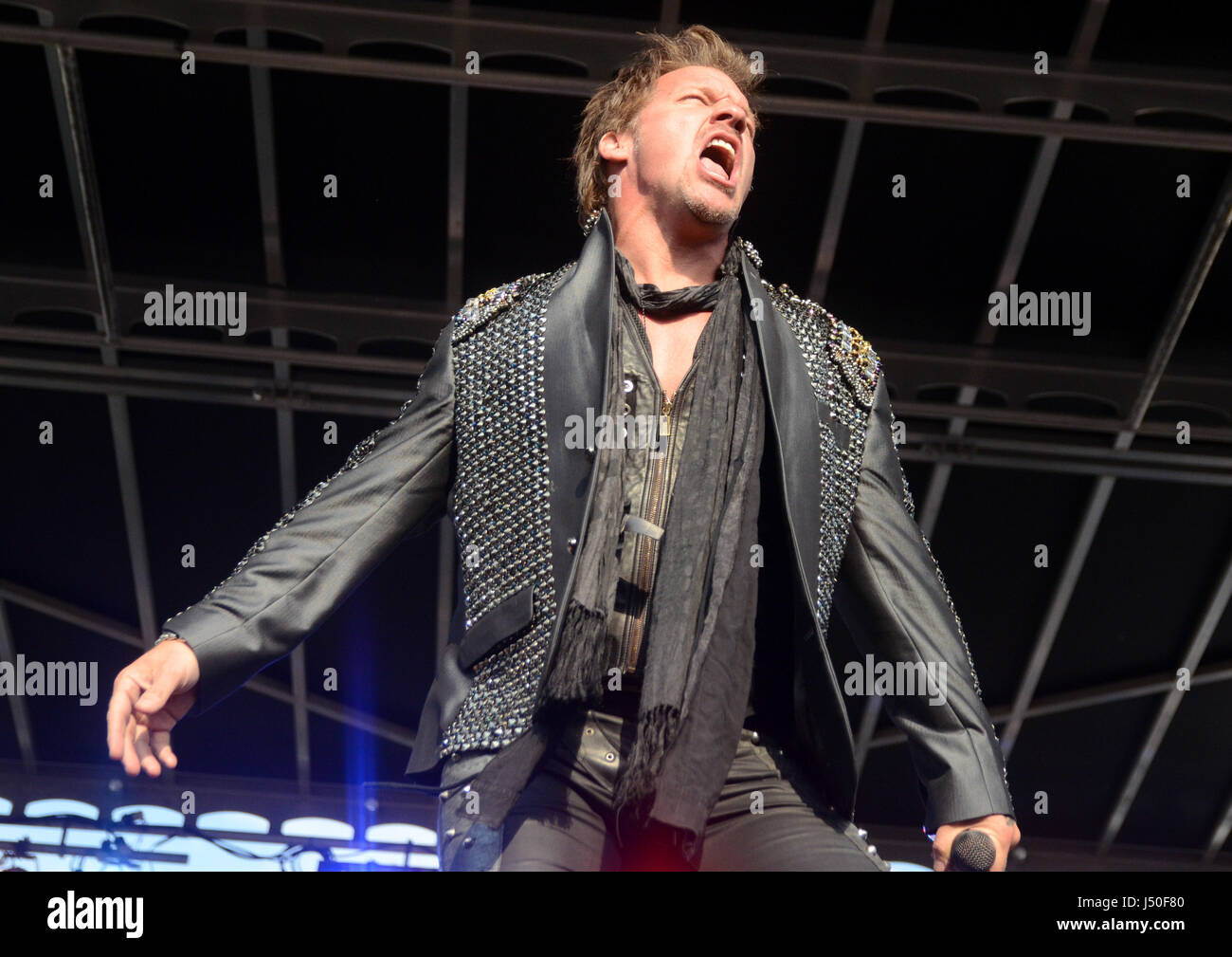 Somerset, Wisconsin, USA. 14th May, 2017. Lead singer Chris Jericho of ...