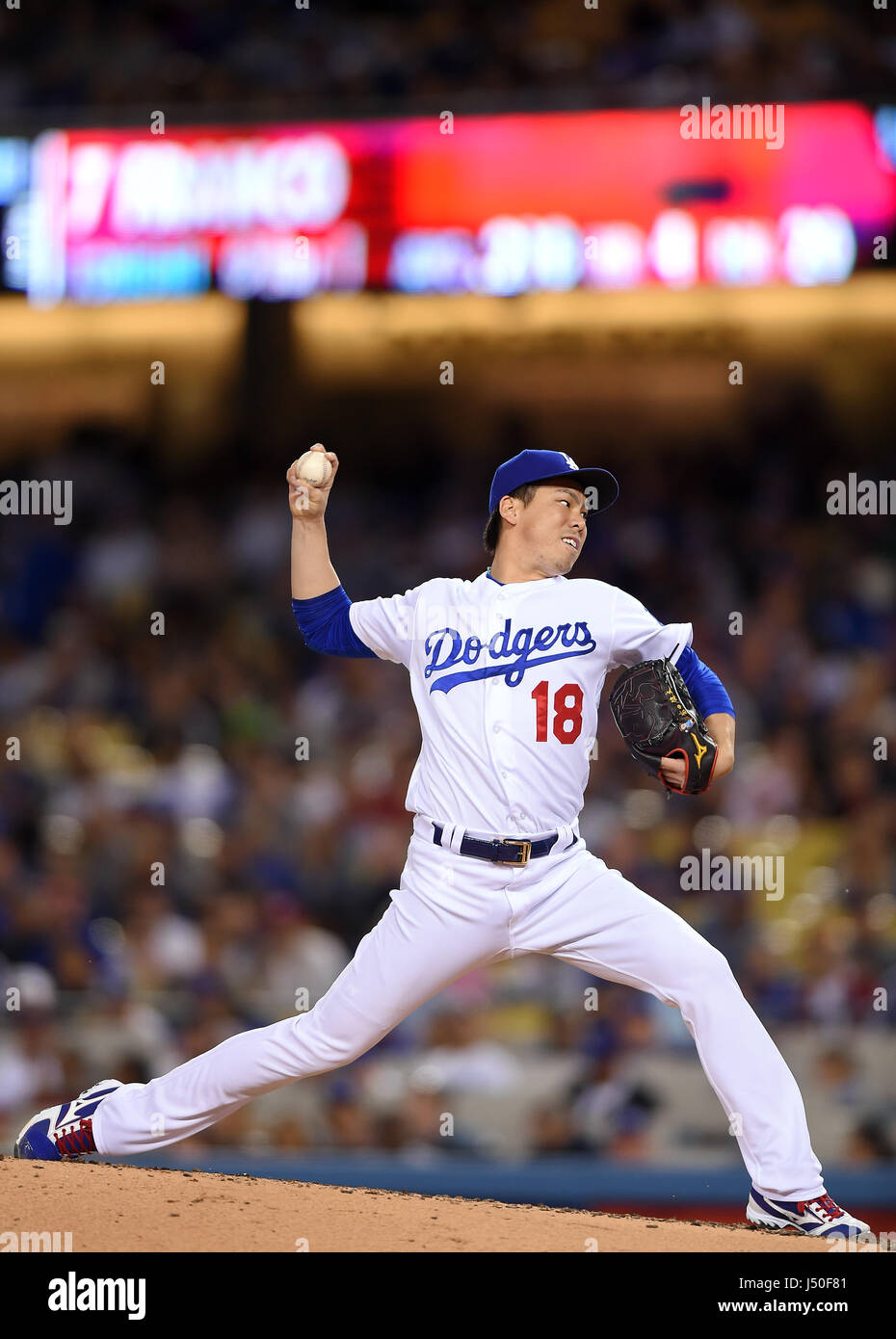 Los Angeles, California, USA. 28th Apr, 2017. Kenta Maeda (Dodgers) MLB ...