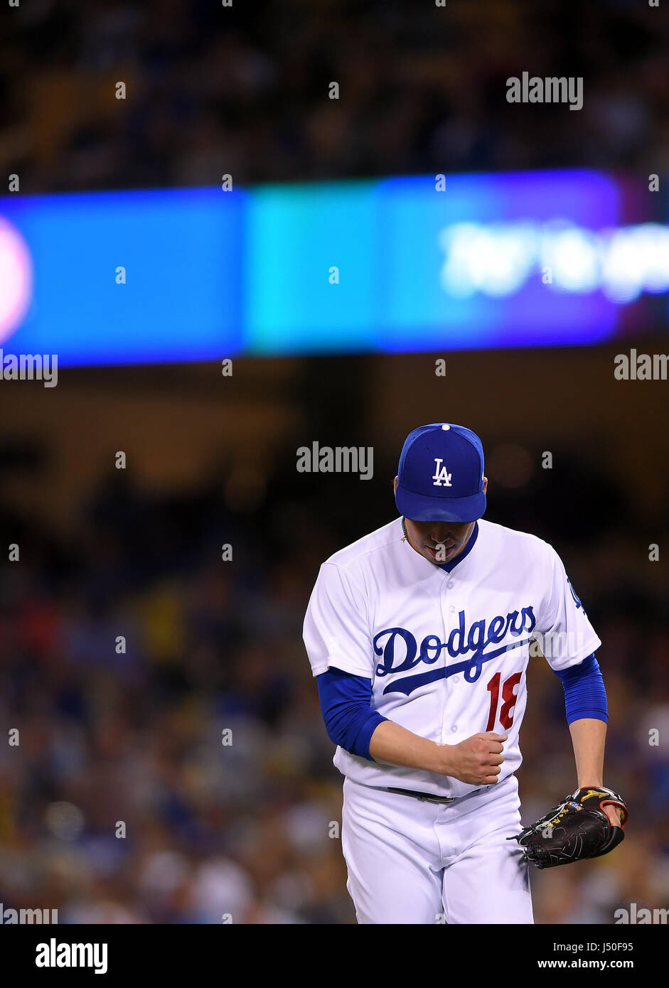Los Angeles, California, USA. 28th Apr, 2017. Kenta Maeda (Dodgers) MLB ...