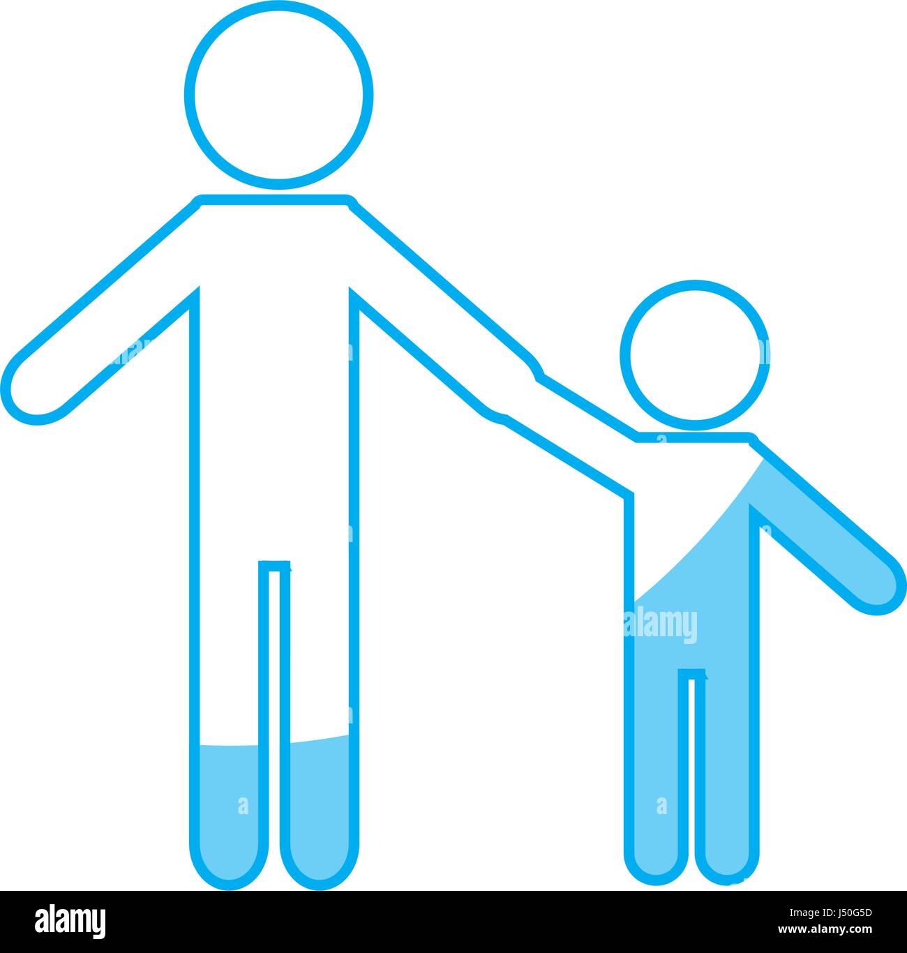 pictogram man and kid icon Stock Vector Image & Art - Alamy