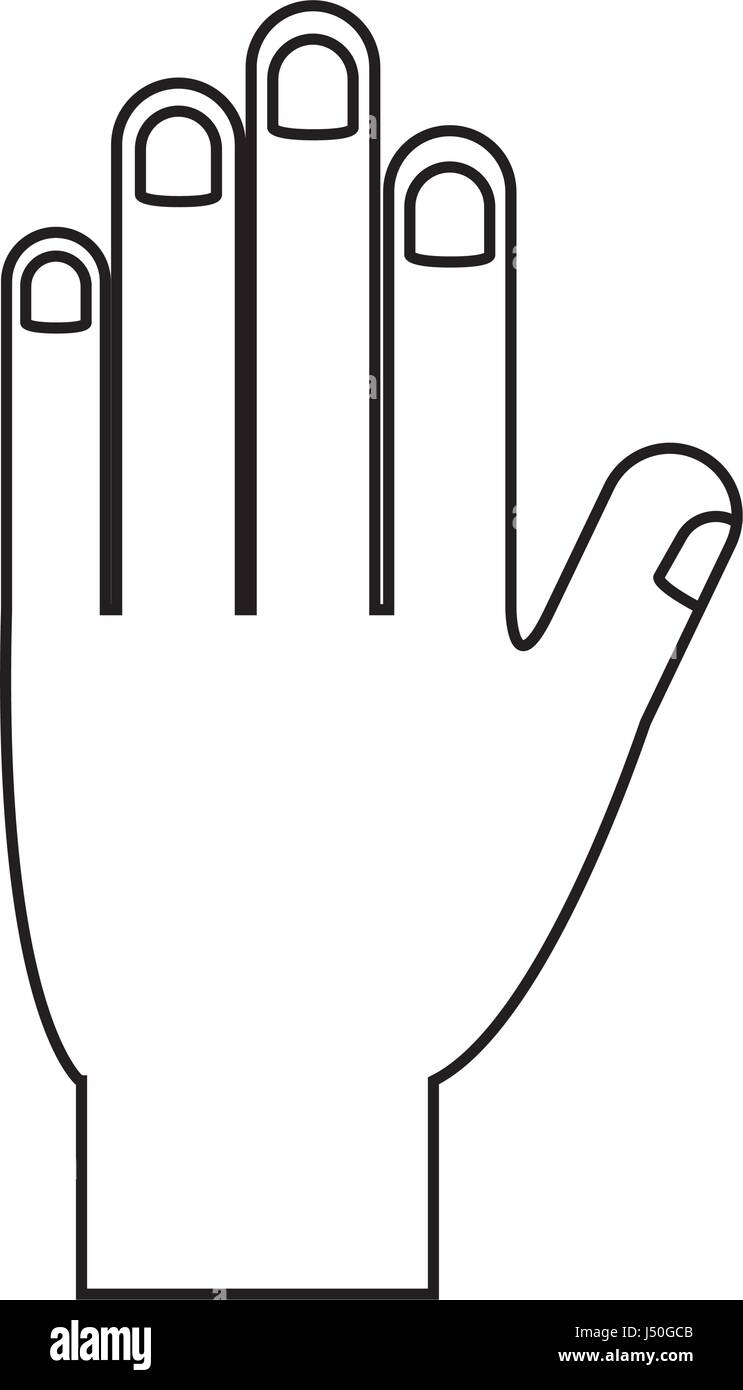 human hand icon Stock Vector Image & Art - Alamy