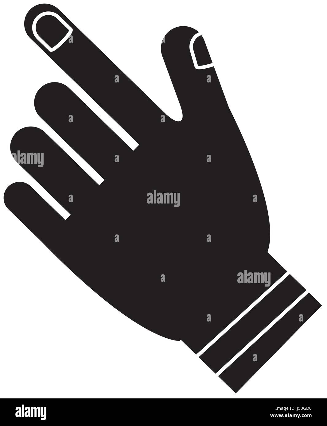 human hand icon Stock Vector Image & Art - Alamy