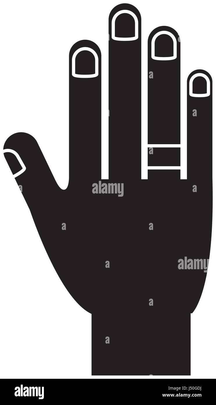 human hand icon Stock Vector Image & Art - Alamy
