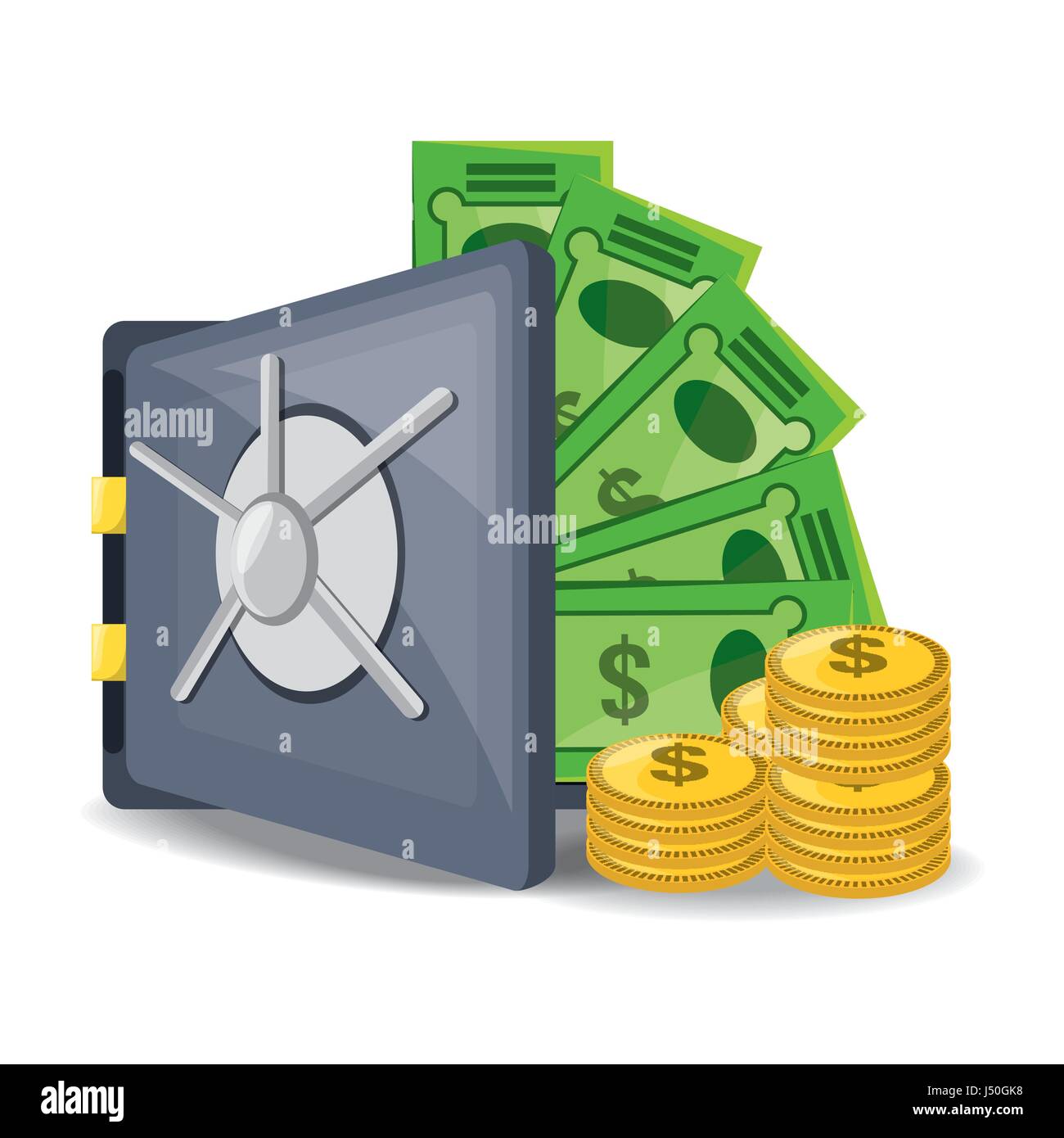 Saved coins Stock Vector Images - Alamy