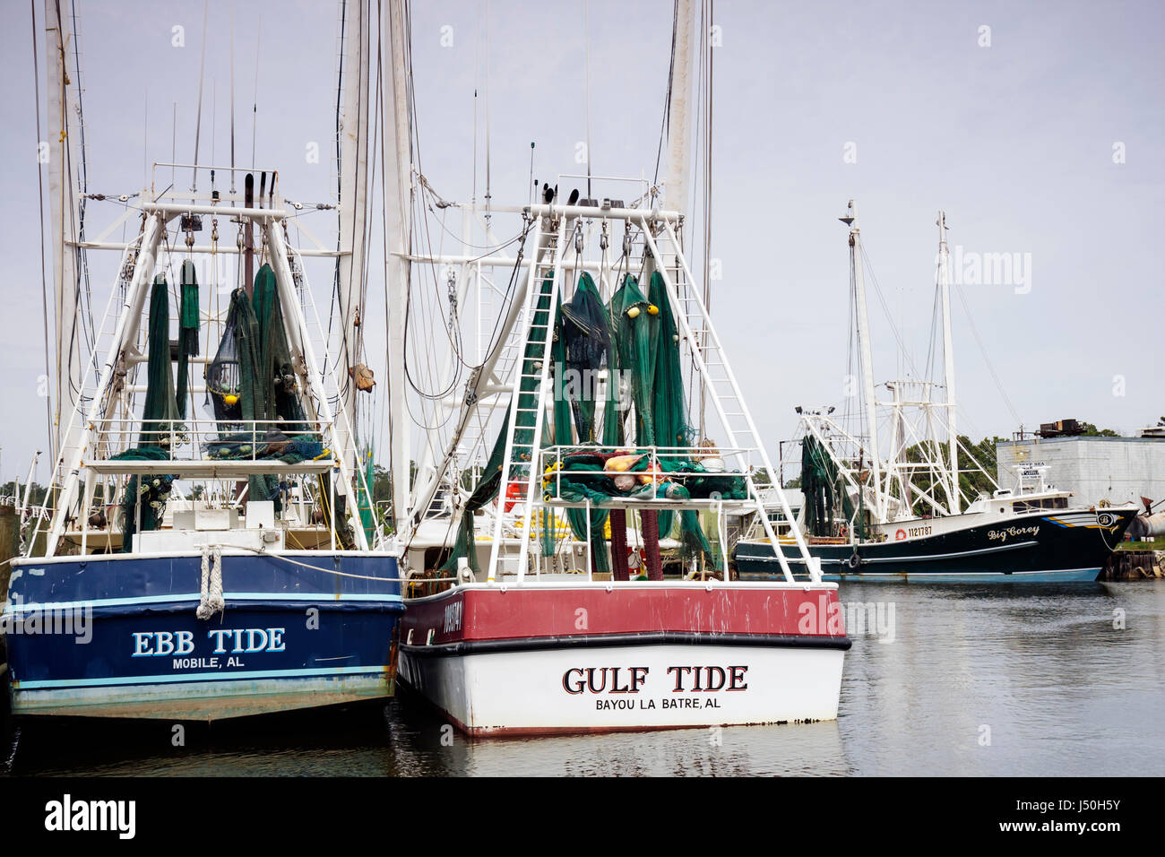 Alabama Mobile County,Bay waterou la Batre,commercial shrimp fleet ...