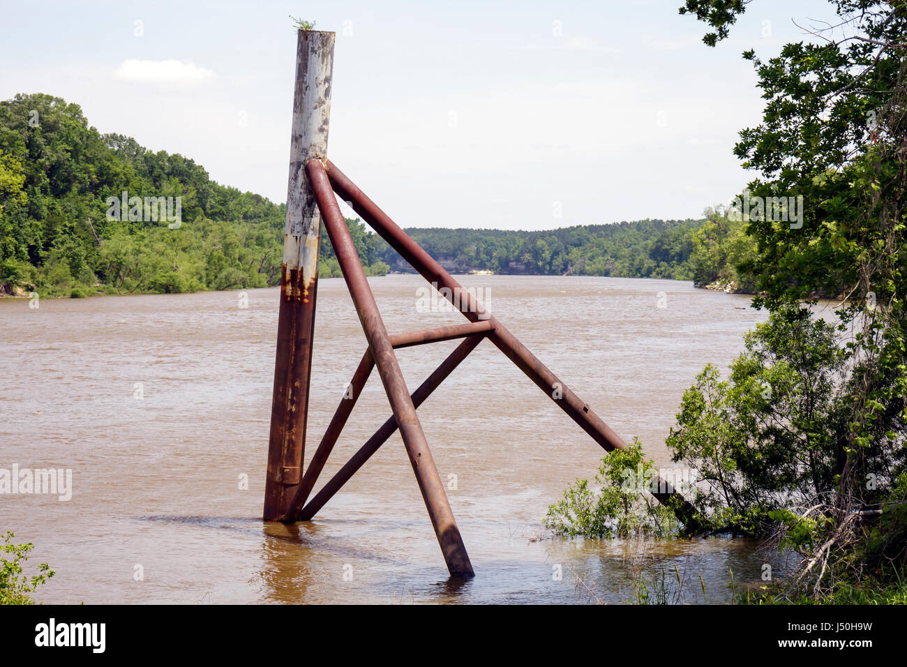Alabama St. Stephens,St. Stephens historic Site,Tombigbee River water ...