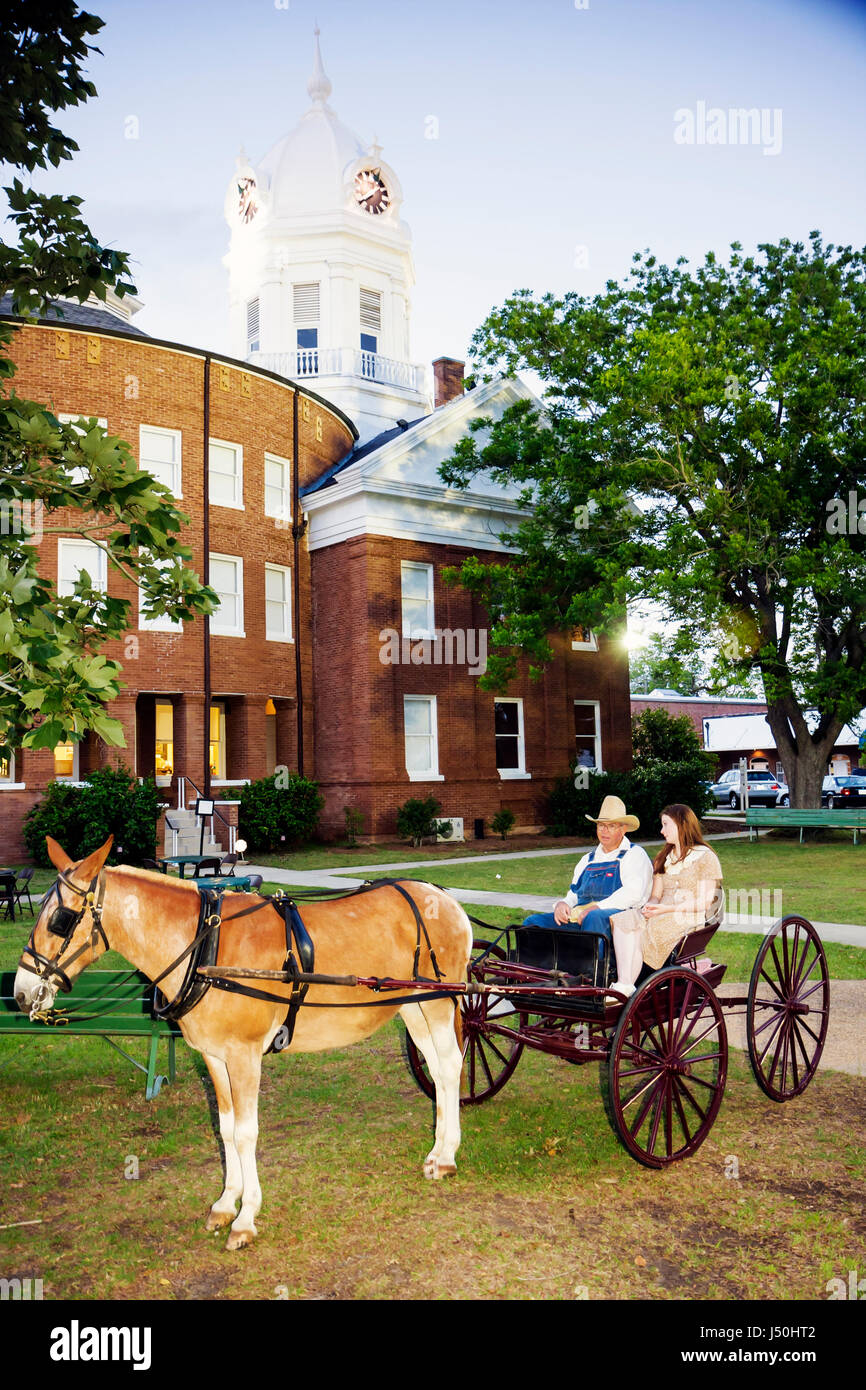 Monroeville Alabama,Courthouse Square,mule,wagon,Old Monroe County ...