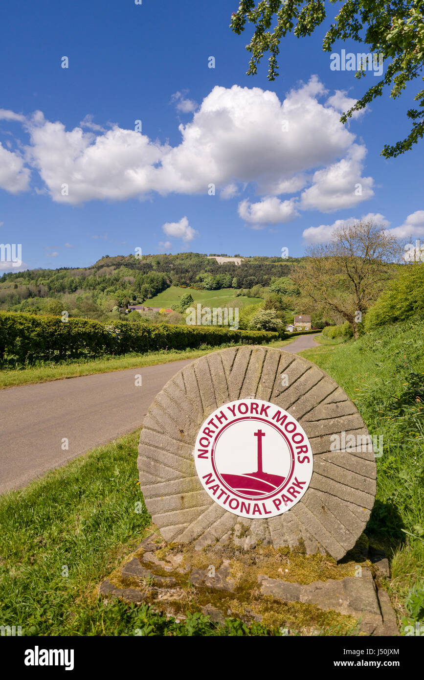 The White Horse of Kilburn, The North Yorkshire Moors, UK Stock Photo ...