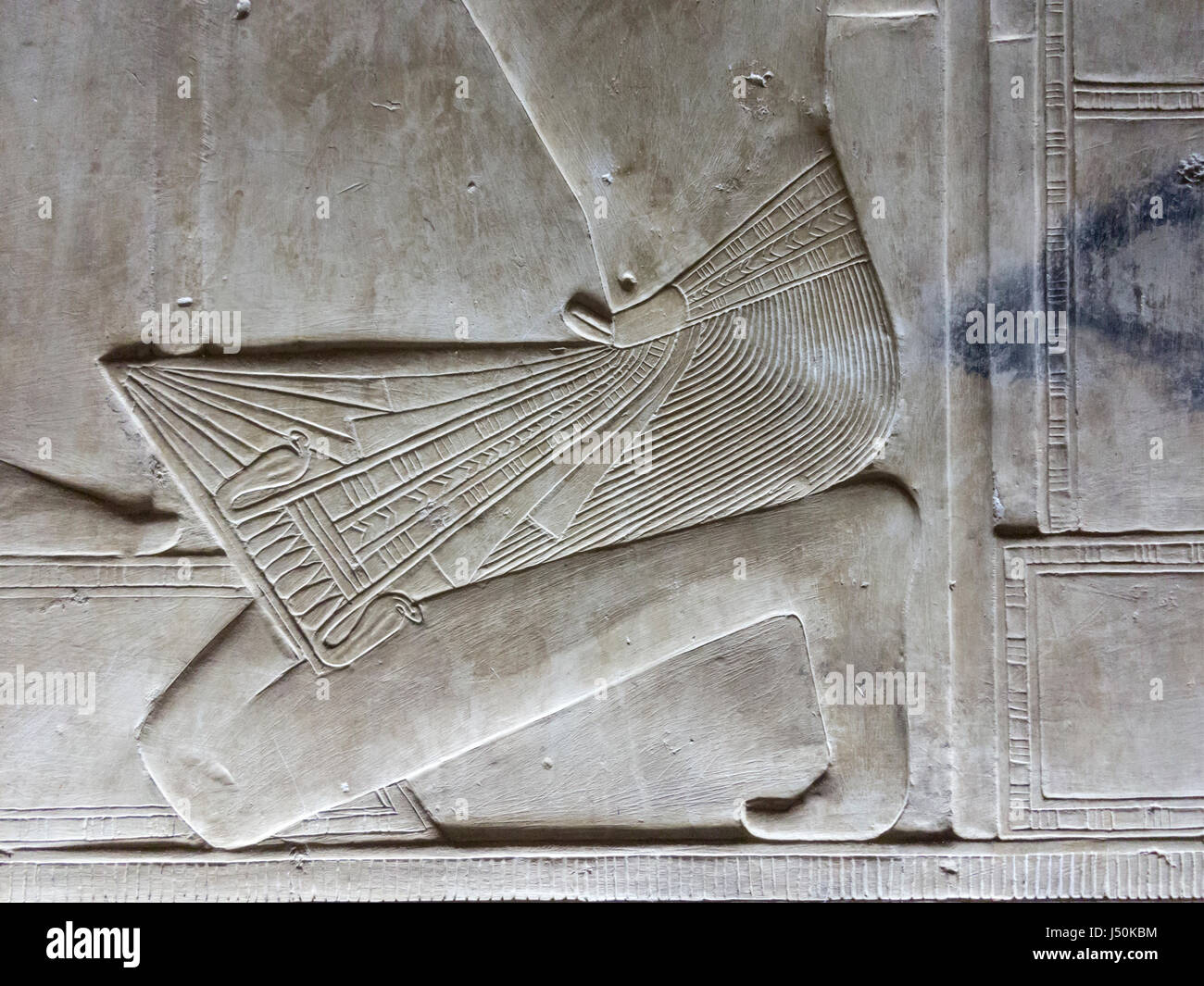 Fine relief work in Temple of Seti I at Abydos, Middle egypt Stock ...
