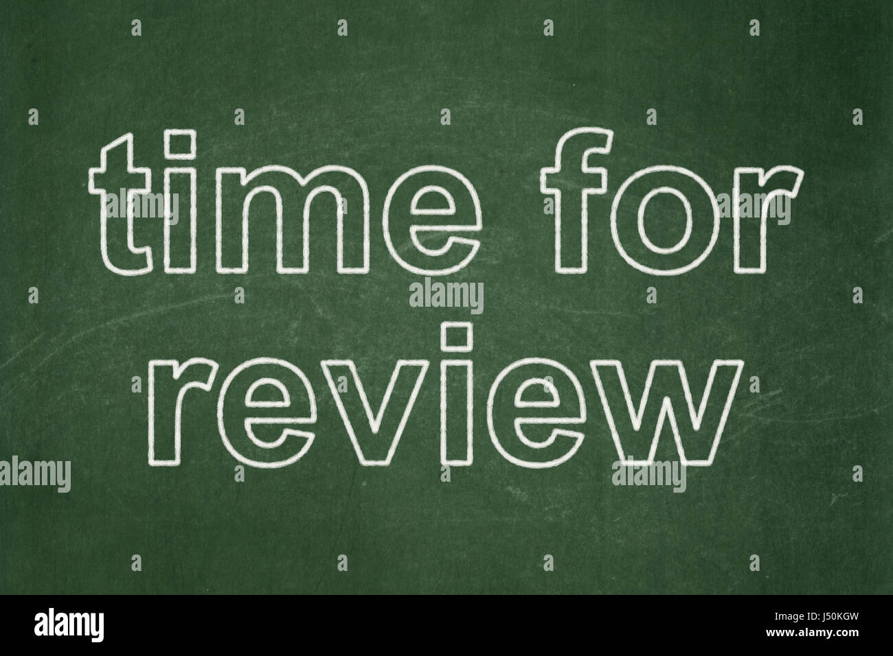 Time concept: Time for Review on chalkboard background Stock Photo - Alamy