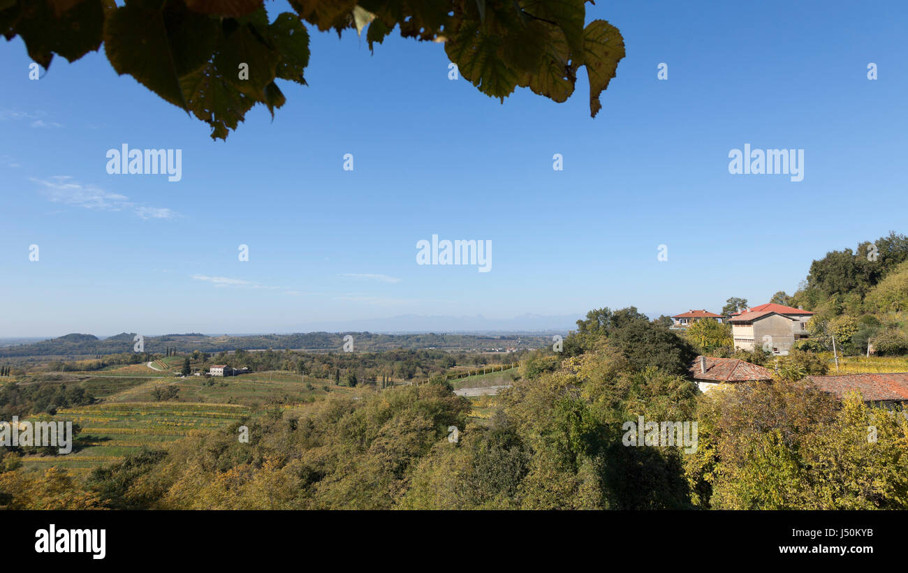 Landscape of Collio region, Corno di Rosazzo, Friuli, Italy Stock Photo ...