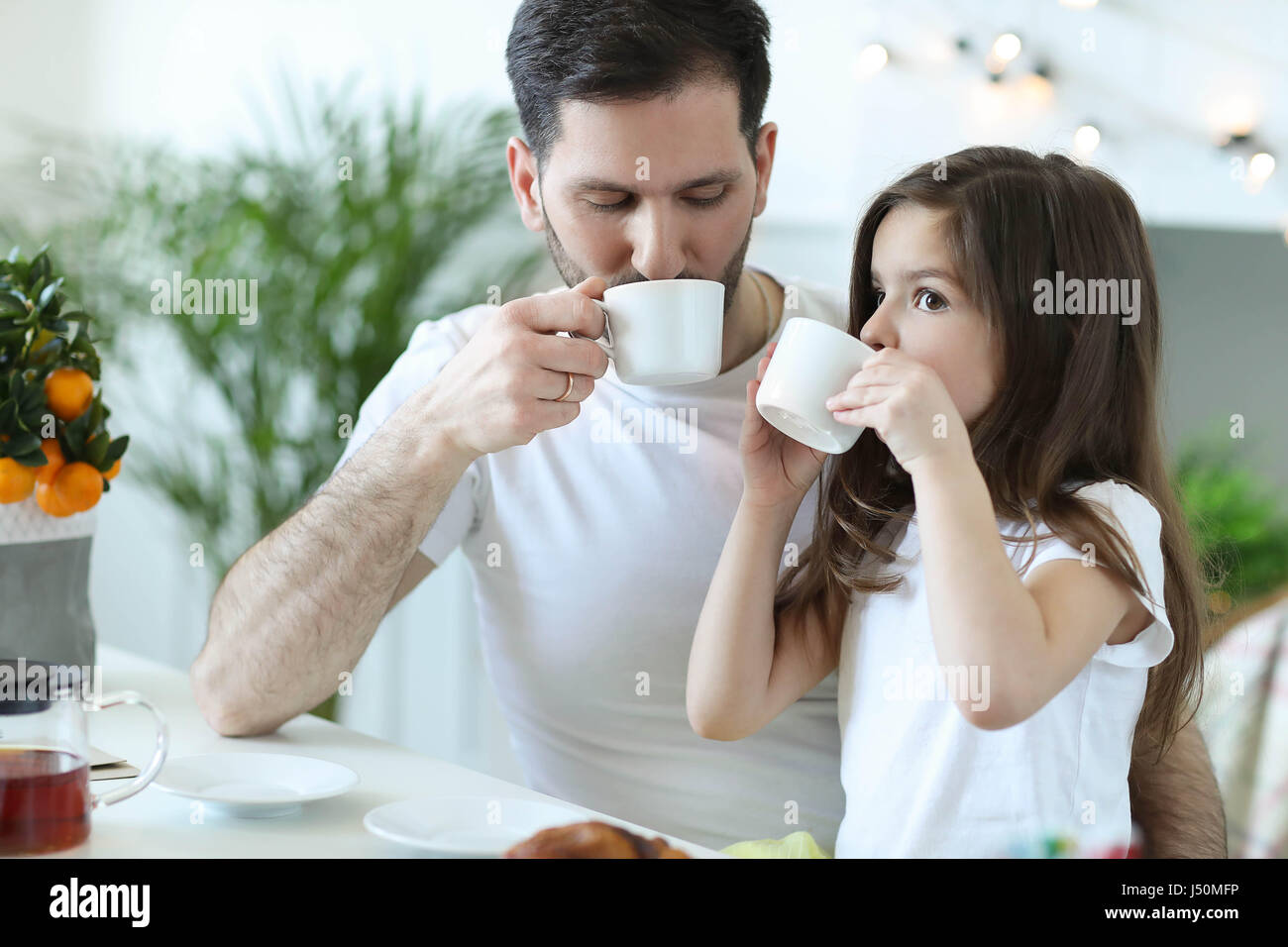 Girl dad tea hi-res stock photography and images - Alamy