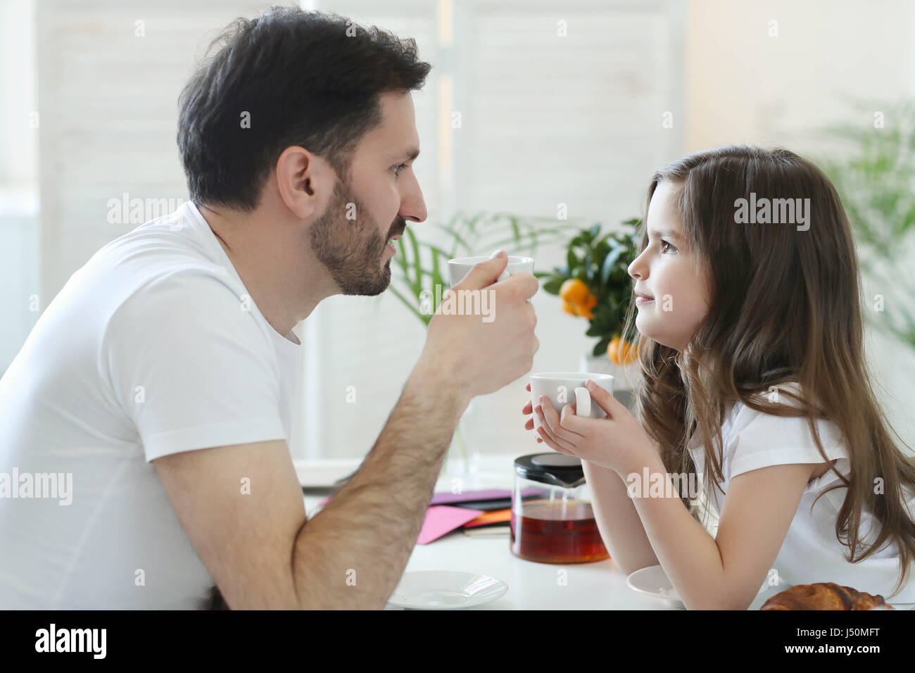 Girl dad tea hi-res stock photography and images - Alamy