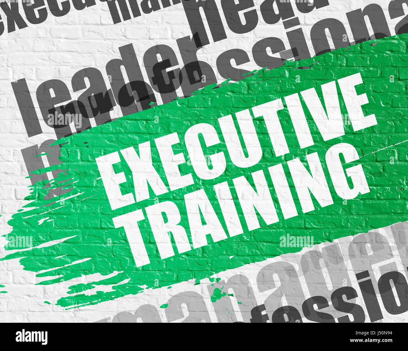 Executive Training on White Wall Stock Photo - Alamy