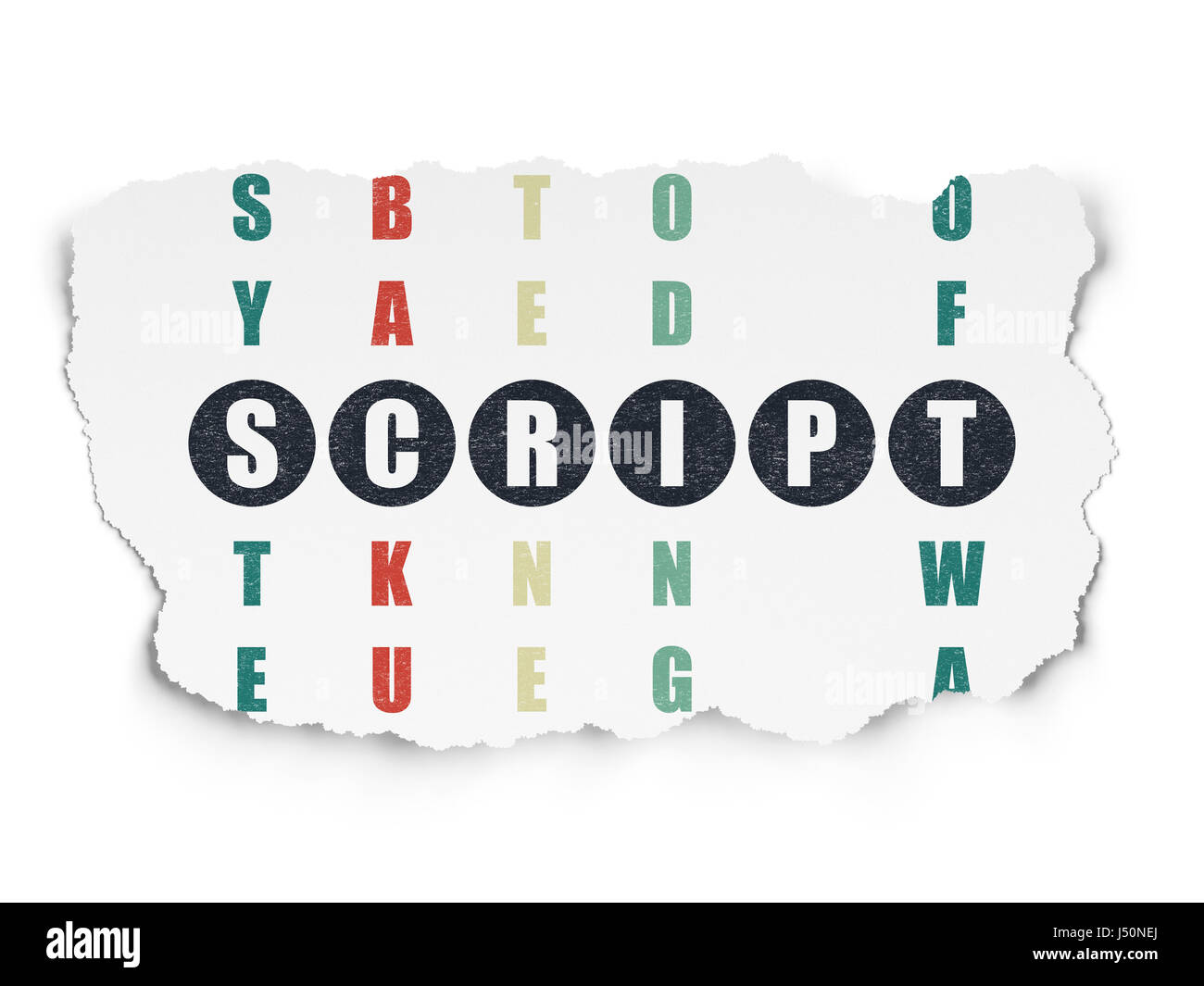 Programming concept: Script in Crossword Puzzle Stock Photo - Alamy