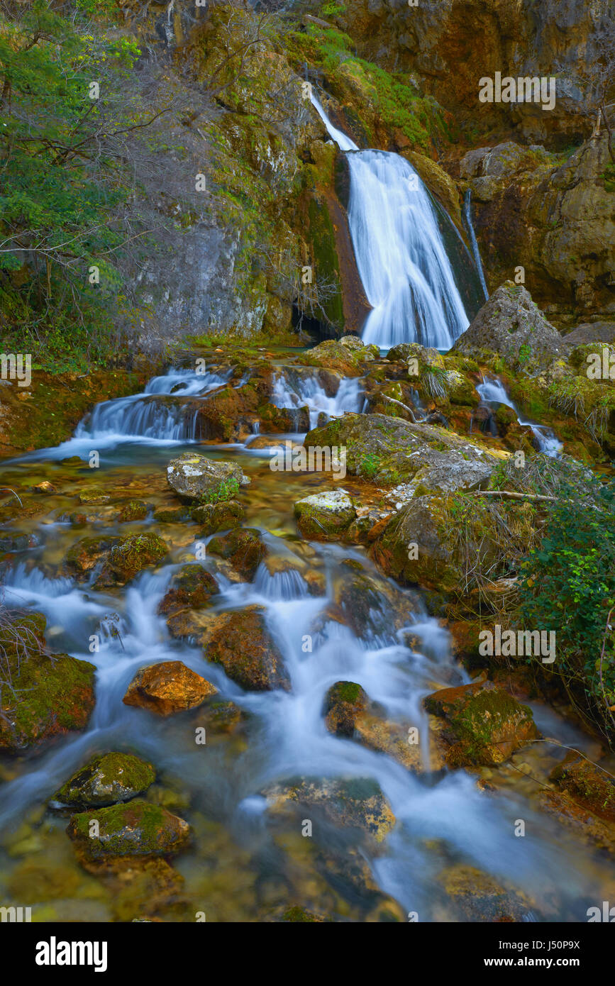 Source of Mundo river, Calares del Río Mundo, Riopar, Sierra de Alcaraz ...