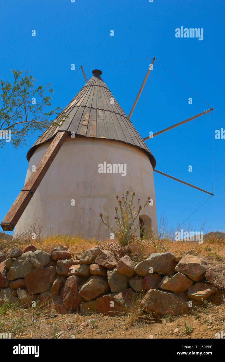 Las Negras, Old Windmill, Cabo de Gata, Biosphere Reserve, Cabo de Gata ...