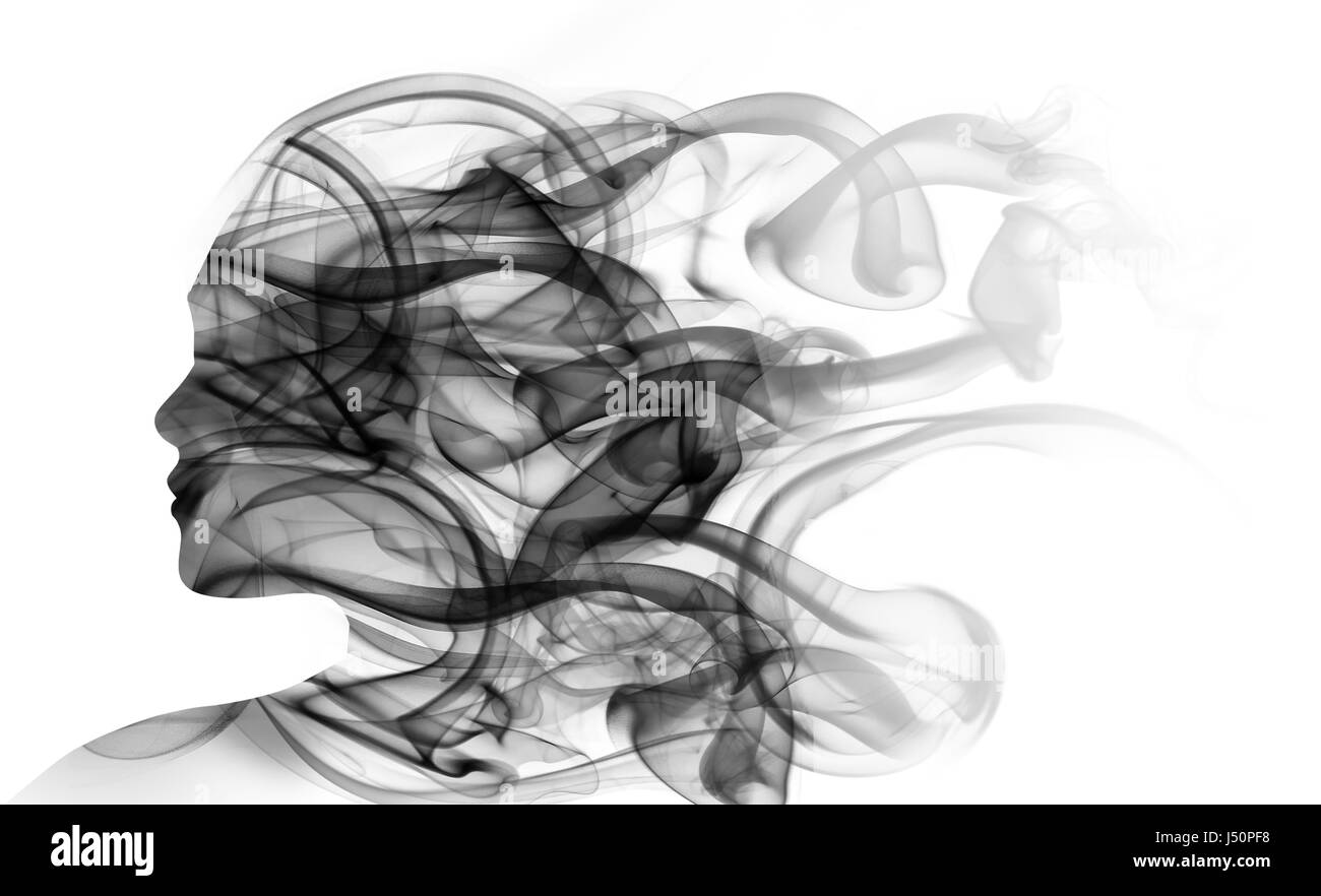 Black And White Smoke Art