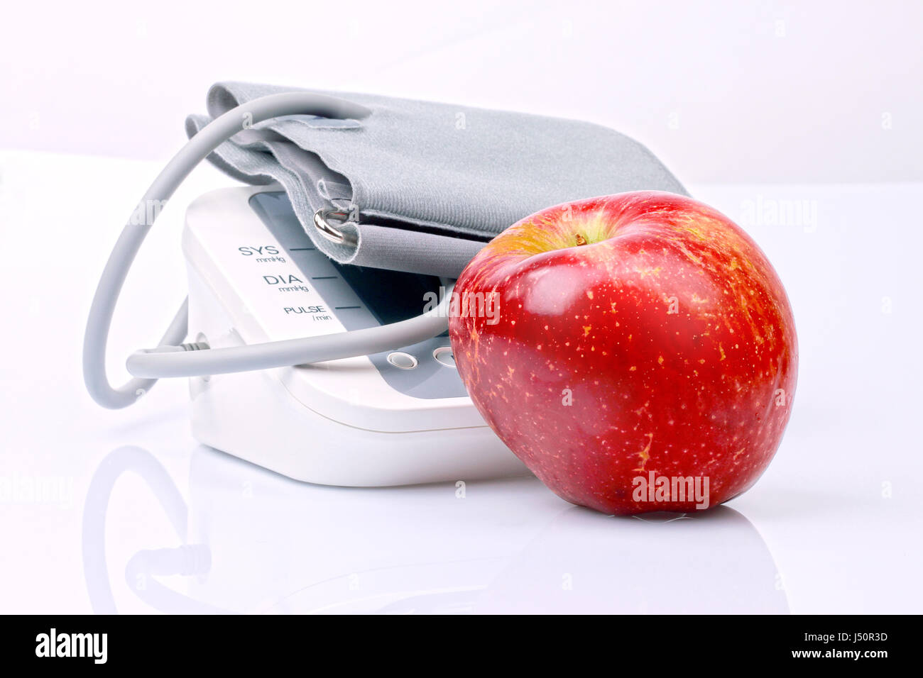 Digital blood and apples for a healthy life Stock Photo - Alamy