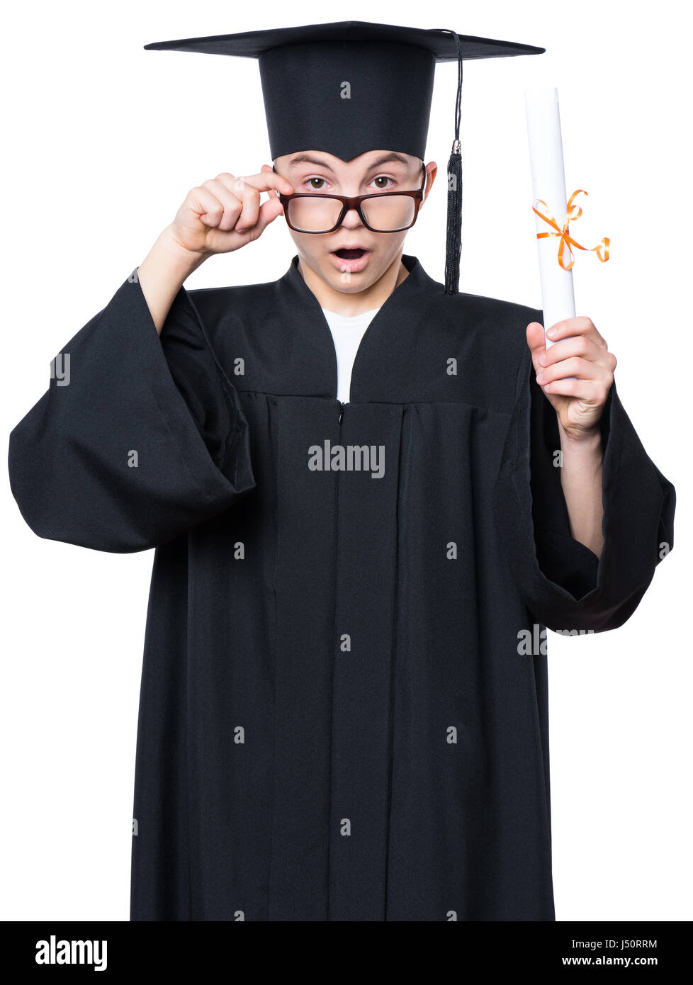 Graduate teen boy student Stock Photo - Alamy