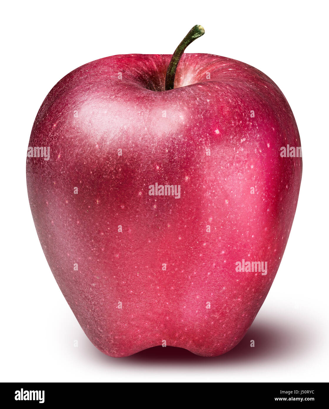 Red apple isolated on white background with clipping path Stock Photo ...